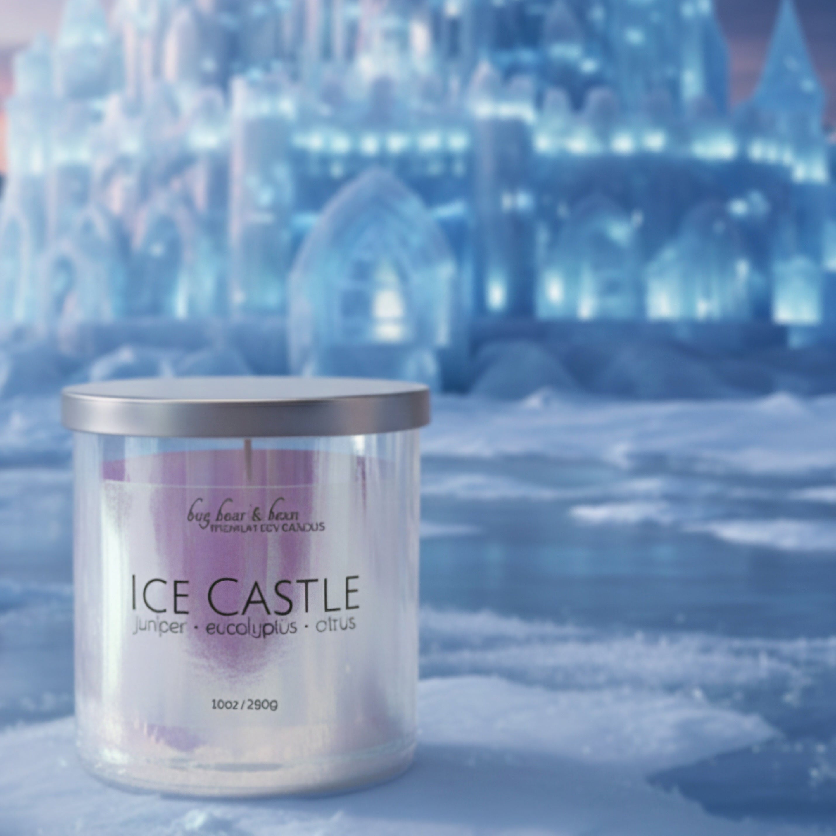 Ice Castle – bug, bear & bean candles